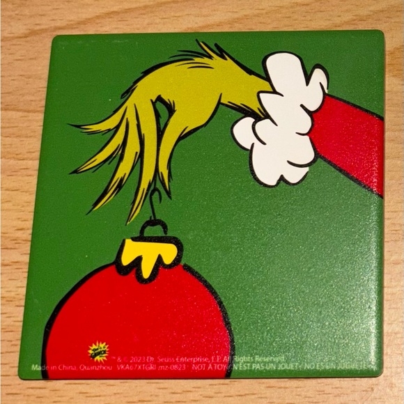 The Grinch | Holiday | Dr Seuss The Grinch Ceramic Coasters | Poshmark
